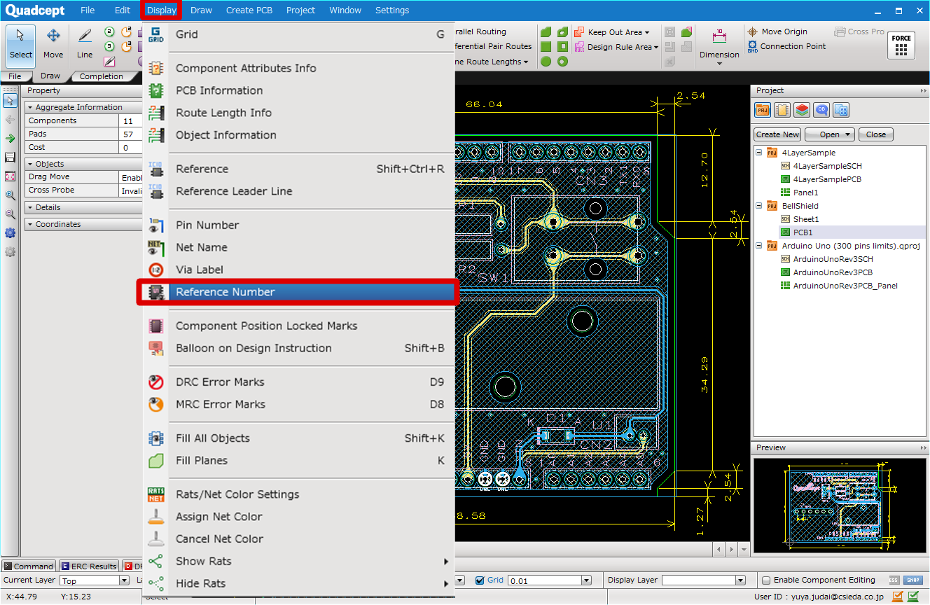 PCB Layout CAD - Reference Number